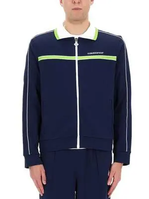 Casablanca Zip Sweatshirt - Blue