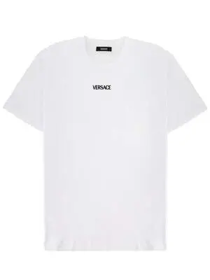 Versace T Shirt With Logo - White
