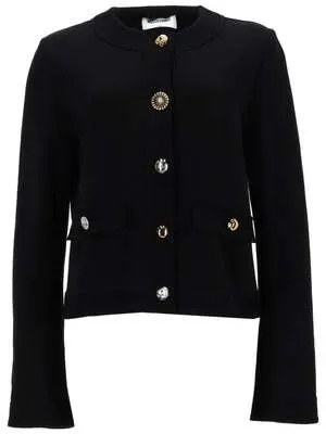 Moschino Button Detailed Cardigan - Black