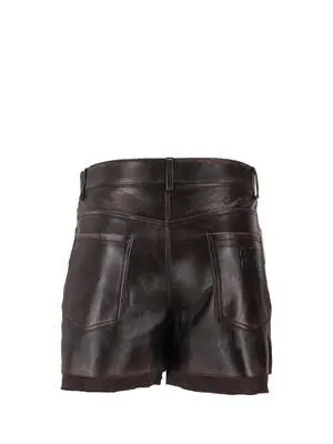 Miu Miu Nappa Leather Shorts