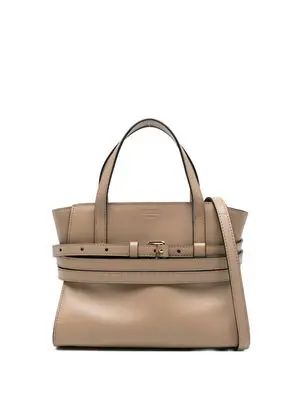 Moschino Small Leather Handbag - Beige