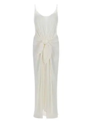 JW Anderson Long Dress With Knot - White
