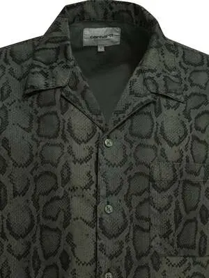 Carhartt Work In Progress Snake Camo' Casual Shirt - Green
