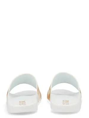 Versace Printed Slides - White