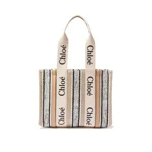 Chloé Woody Medium Tote - Beige