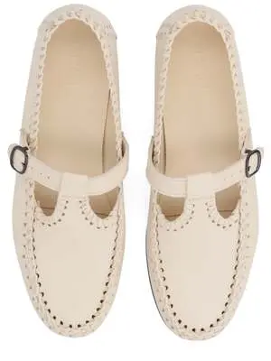 Hereu Alcover Moccasin With Buckle - Ivory