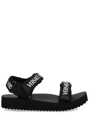 Versace Strappy Platform Sandals - Black