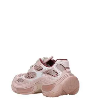 Ash Leather And Mesh Sneakers - Pink