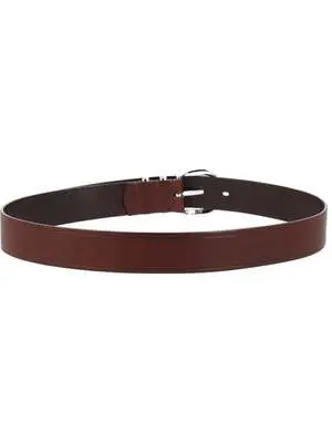 SUNFLOWER Tip End Leather Belt - Brown