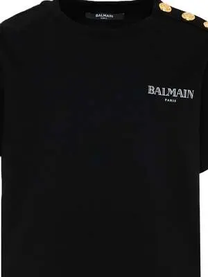 Balmain T-shirt With Logo - Black