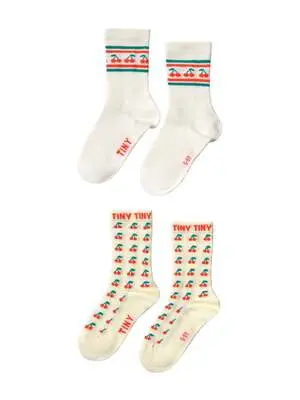 TINYCOTTONS Cherry Print Socks - Multicolour