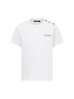 Balmain Logo T-shirt - White