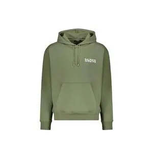 Balmain Logo Motif Hoodie - Green