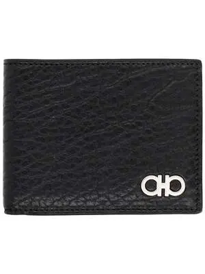 FERRAGAMO Hooks' Wallet - Black