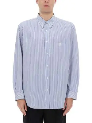 Balmain Shirt With Logo - Azure