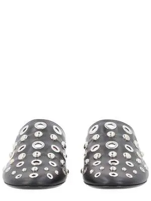 Premiata Leather Studded Slippers