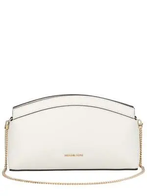 Michael Kors Small 'athena' Clutch - White