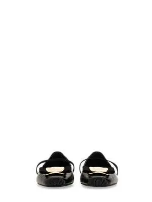 FERRAGAMO Zina Dancer Ballerinas - Black