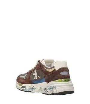 Premiata Leather And Suede Sneakers - Purple