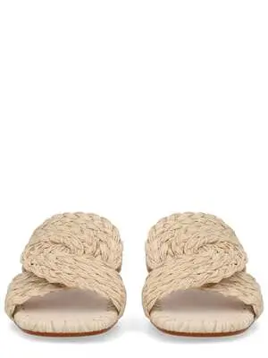 CastaÑer Padme Raffia Sandal - Ivory