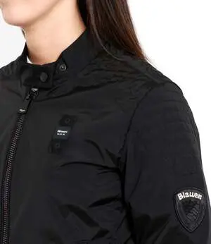 BLAUER. Fitted Technical Fabric Jacket - Black