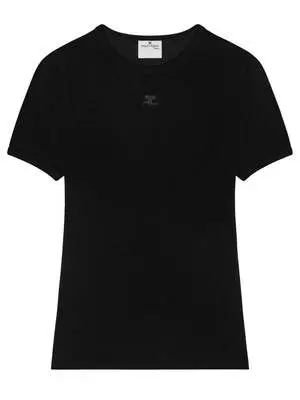 COURREGES Baby Spongy T-shirt - Black