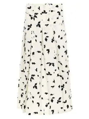 ALYSI Printed Cotton Skirt