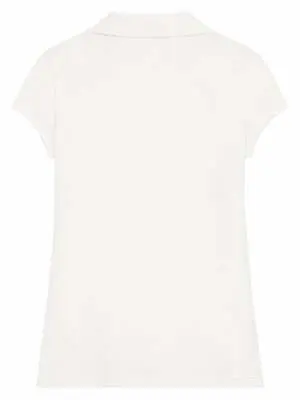 COURREGES Cropped Sports Polo - White