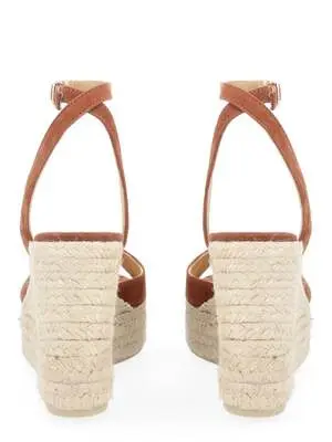 CastaÑer Brook Espadrille Platform Sandals - Brown