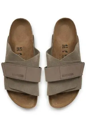 BIRKENSTOCK Kyoto Narrow Fit Slides - Beige