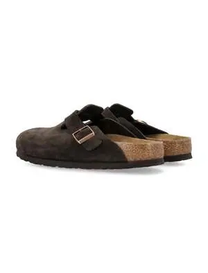 BIRKENSTOCK Suede Mules - Mocca