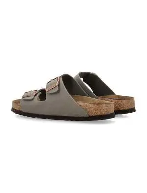 BIRKENSTOCK Arizona Flat Sandals - Stone