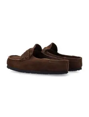 BIRKENSTOCK Suede Naples Flats - Carafe