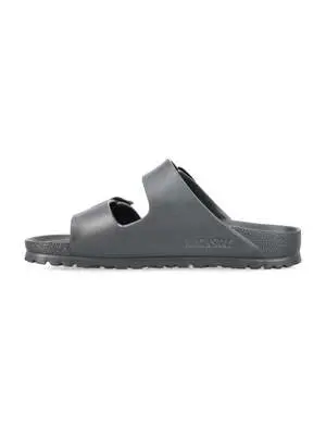 BIRKENSTOCK Arizona Flat Sandals - Metallic Anthracite
