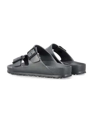 BIRKENSTOCK Arizona Flat Sandals - Metallic Anthracite