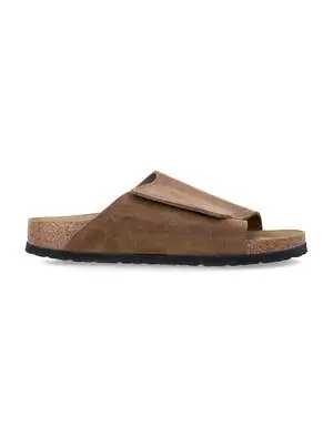 BIRKENSTOCK Solana Suede Sandals - Dark Tea