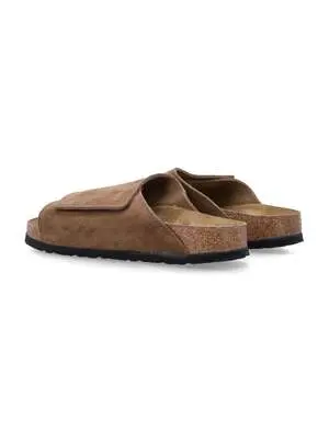 BIRKENSTOCK Solana Suede Sandals - Dark Tea