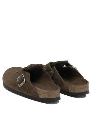 BIRKENSTOCK Boston Sabots - Brown