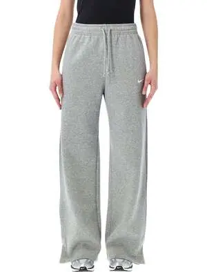 Nike Wide-leg Brushed Fleece Trousers - Grey