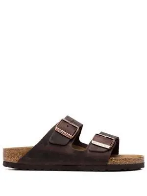 BIRKENSTOCK Arizona Buckle Sandals - Brown