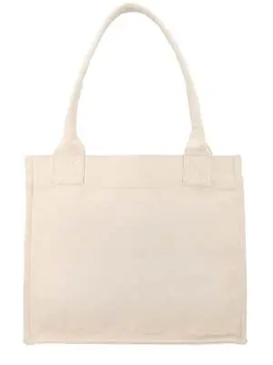 GANNI Printed Tote Bag - White
