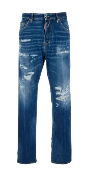 Dsquared2 5 Pocket Pants - Navy Blue
