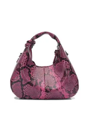 GANNI Small Hobo Handbag - Fuchsia
