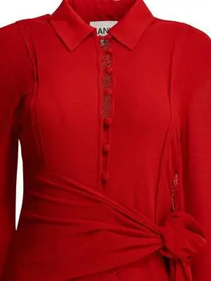 GANNI Long Chemise Dress