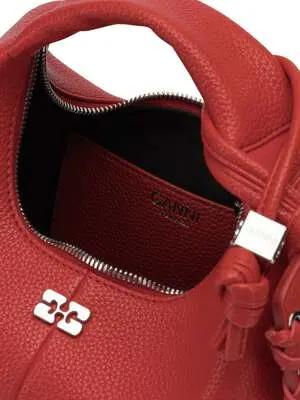 GANNI Small Hobo Handbag - Red