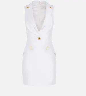 Elisabetta Franchi Button Detailed Cocktail Dresses