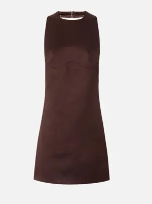 Elisabetta Franchi Duchesse Mini Dress - Brown