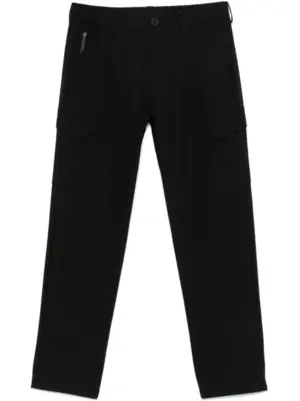 Herno Straight-leg Cargo Trousers - Black