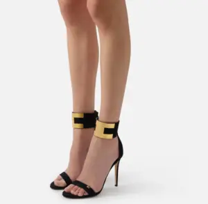 Elisabetta Franchi Suede Sandals - Black