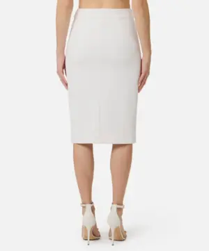 Elisabetta Franchi Logo Detail Midi Skirt